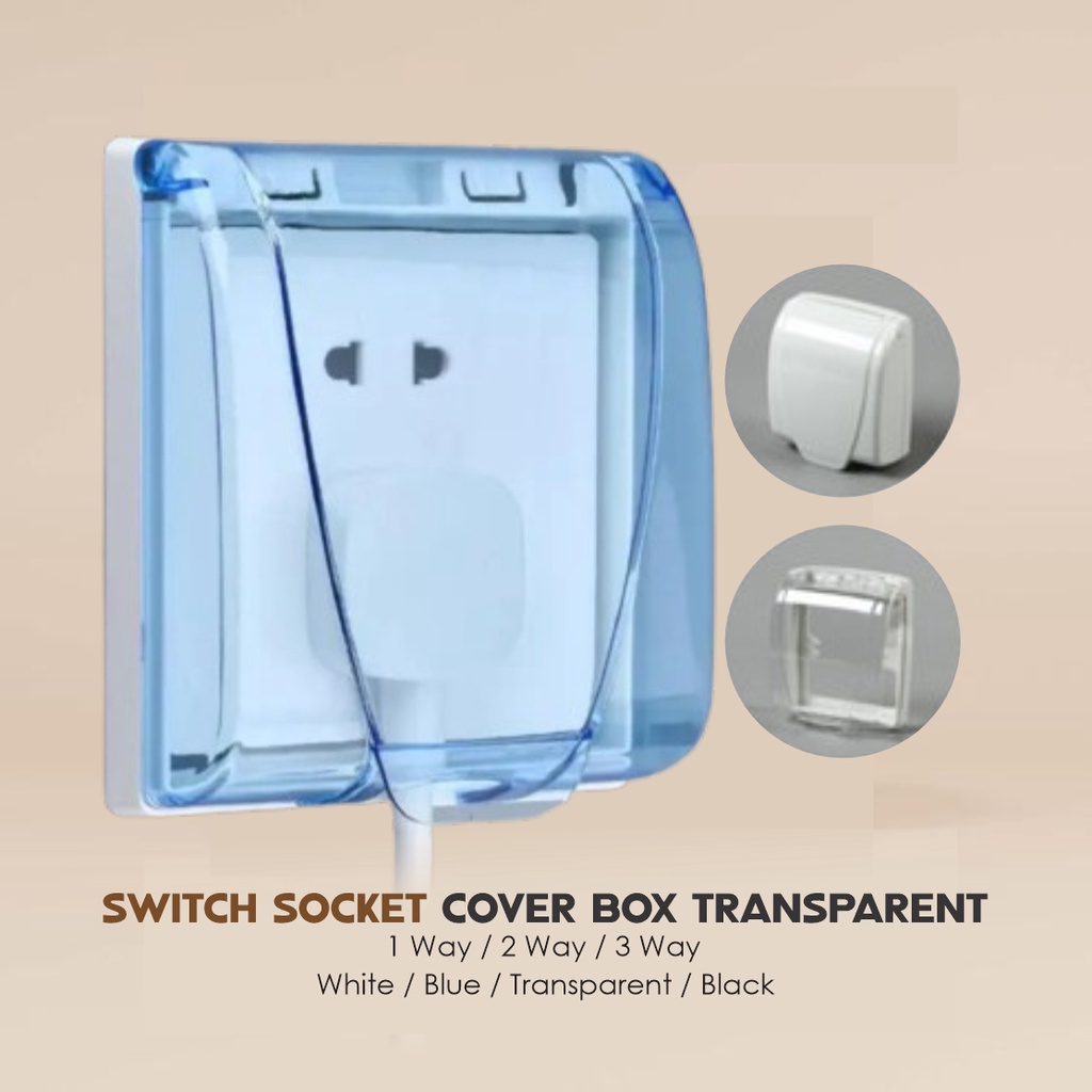 BSU Switch Socket Cover Box Transparent Type86 Waterproof Resistance ...