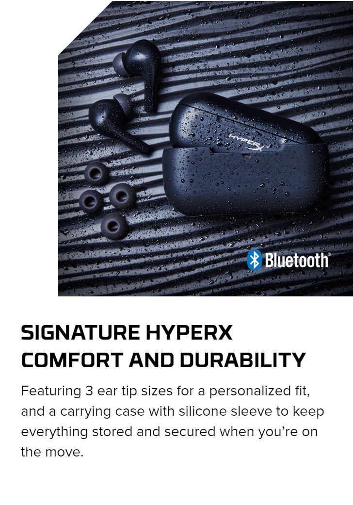 HyperX Cloud MIX Buds Dual Wireless Gaming Earbuds 2.4GHz + Bluetooth 5 ...