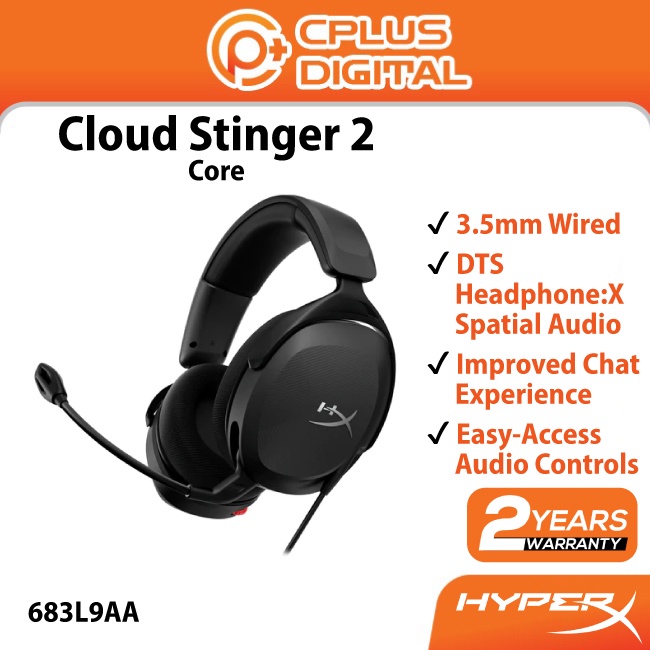 HyperX Cloud Stinger 2 Core Wired Gaming Headset DTS Headphone:X ...