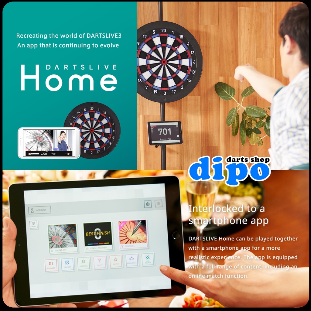 DARTSLIVE HOME BOARD - DARTSLIVE ELECTRONIC ONLINE DARTBOARD | Shopee Malaysia