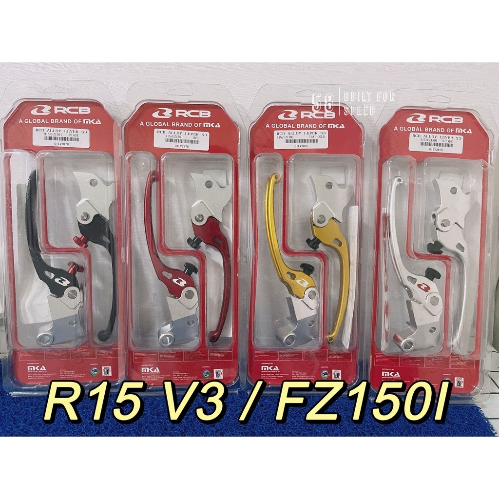 RCB S3 series alloy clutch brake lever set LEFT AND RIGHT SIDE R15 V3 / FZ150I / R15V3 | Shopee ...