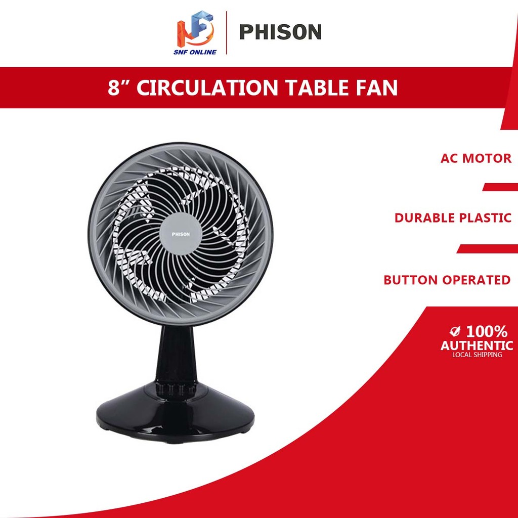 Phison Kipas Meja Circulation Table Fan 8" PCF-4081 | Shopee Malaysia