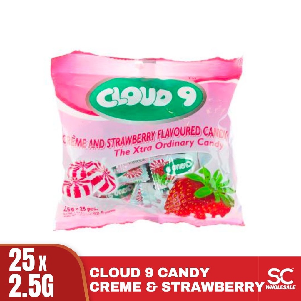 Cloud 9 Candy Creme & Strawberry Candy 2.5g x 25's | Shopee Malaysia