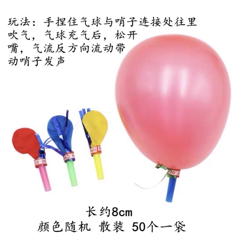 Sayyes [Per Pcs] Belon Whistle Design Balloon Maker Horn Sound Noise ...