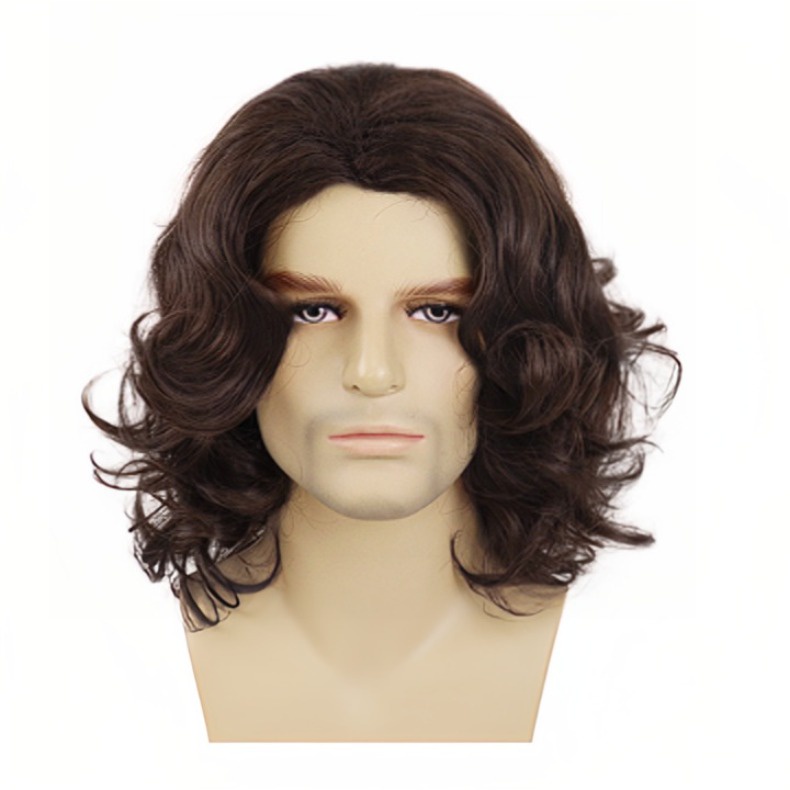 New men's wigs in the long wig suitable for high temperature silk men's ...
