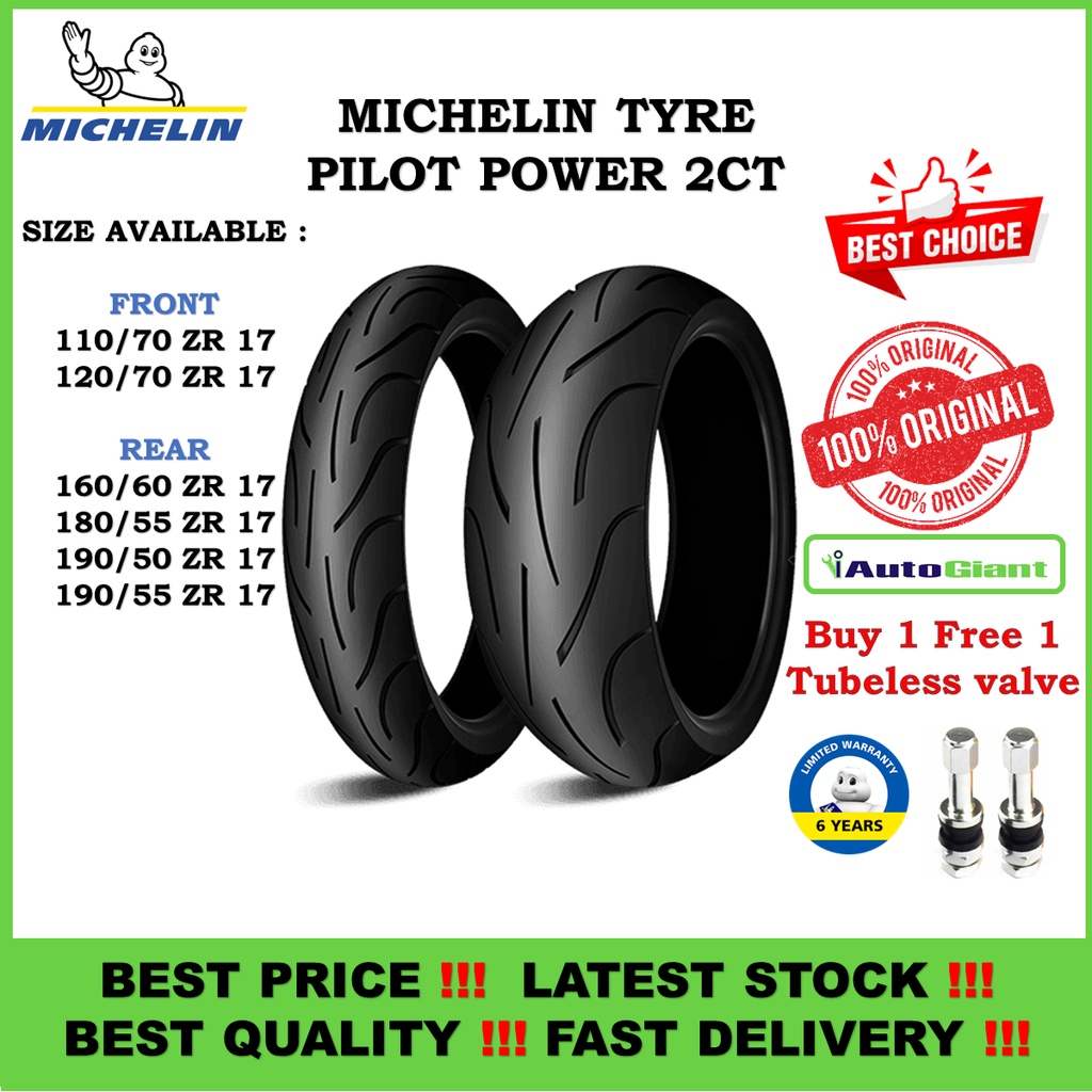 120 70 Zr 17 Michelin Pilot Power 2ct