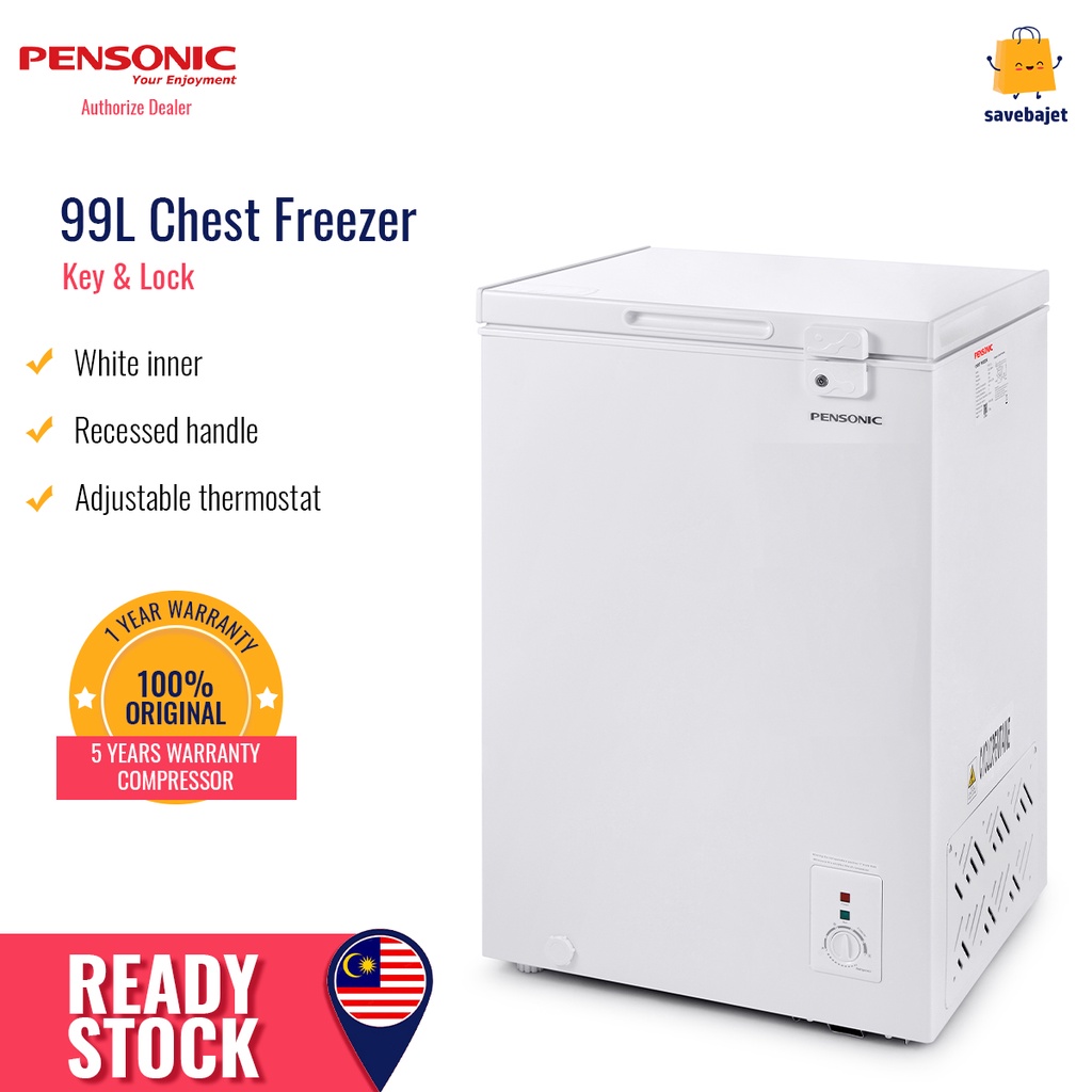 PENSONIC Peti Serbaguna Chest Freezer (99L) PFZ-113 | Shopee Malaysia