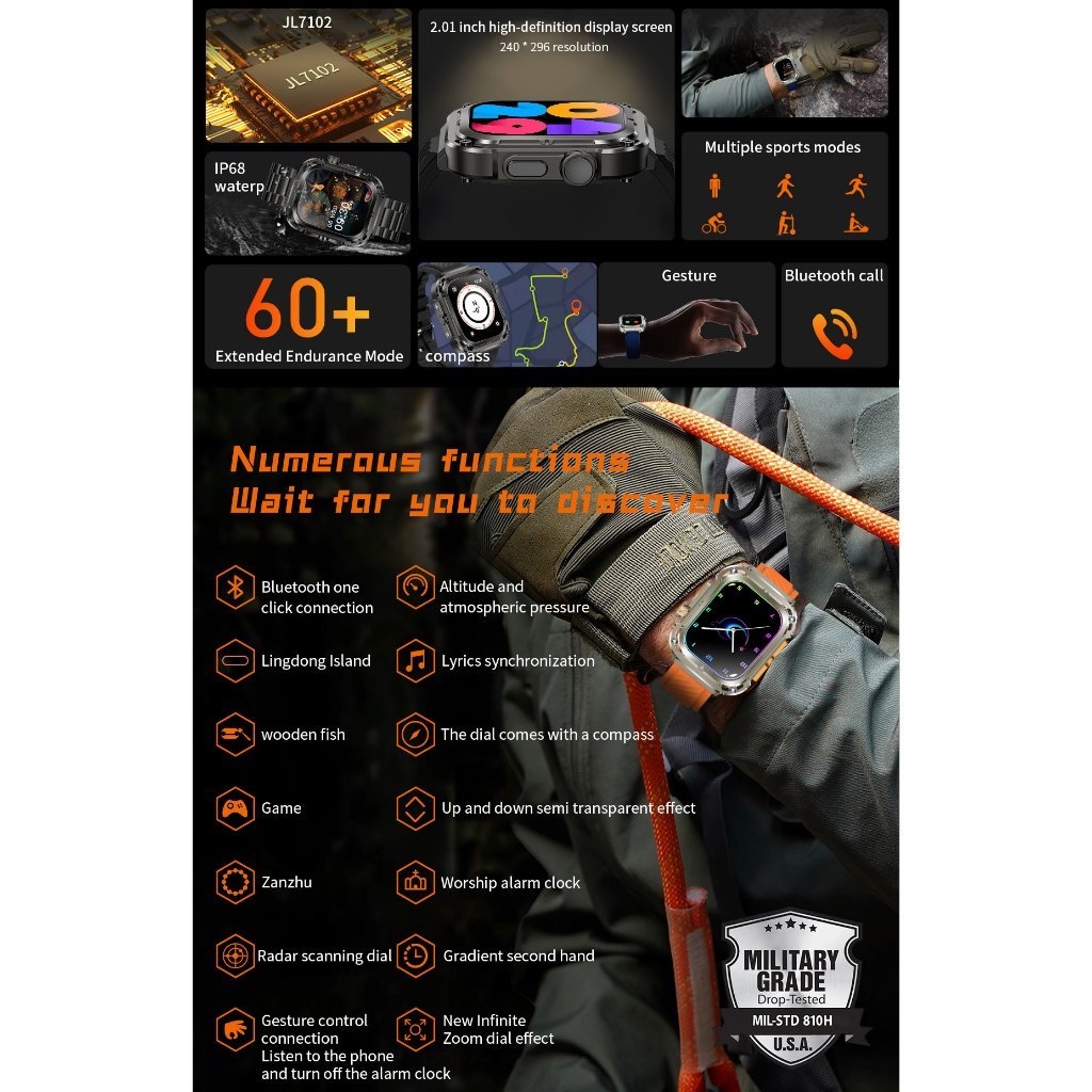 Z85 MAX Smart Watch ultra 2 max watch wireless charging bluetooth call ...