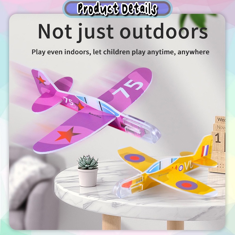 [Little B House]Hand Thrown Airplane Toy Throwing Mini Foam Plane ...