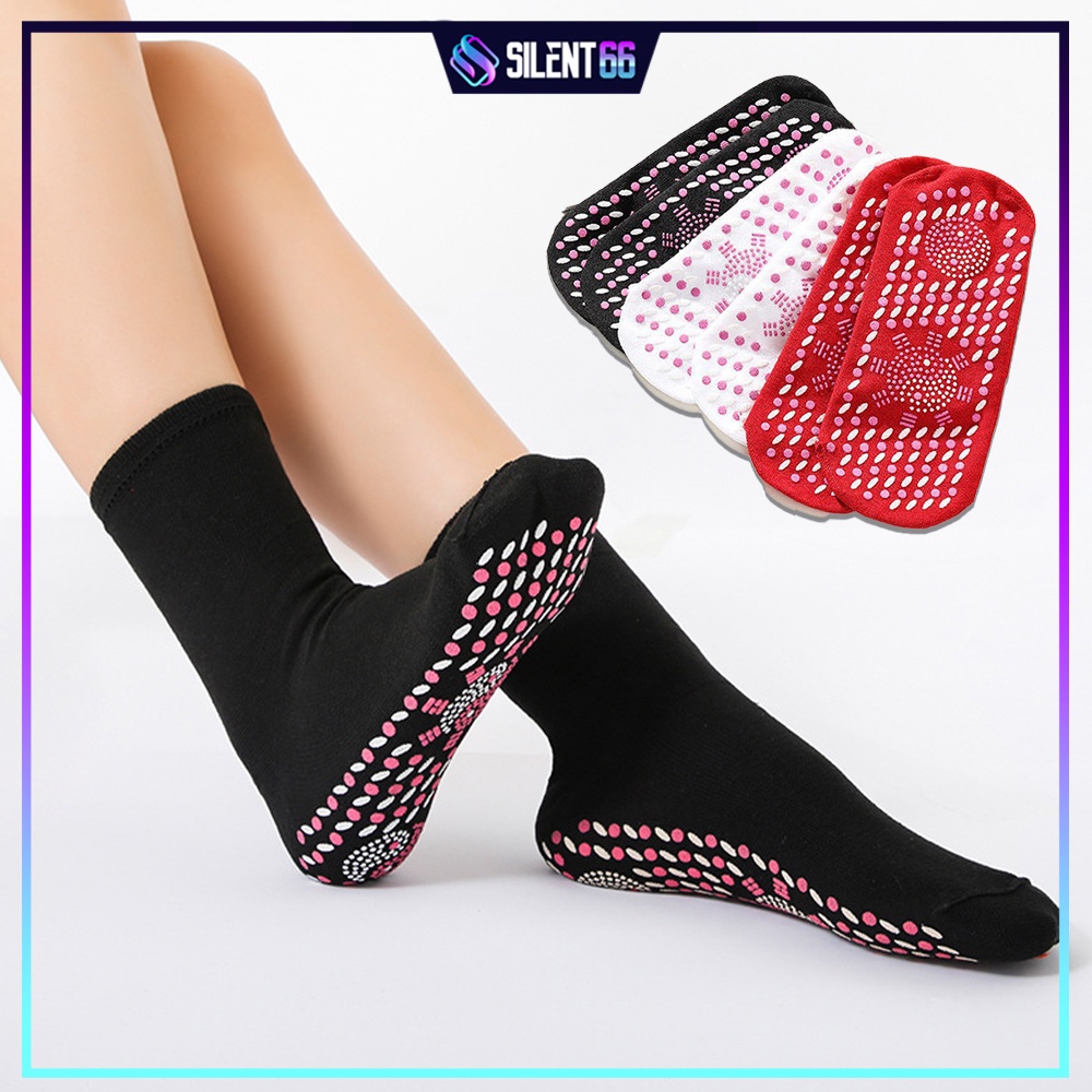 READY STOCK Self-Heating Health Care Socks Tourmaline Magnetic Therapy ...