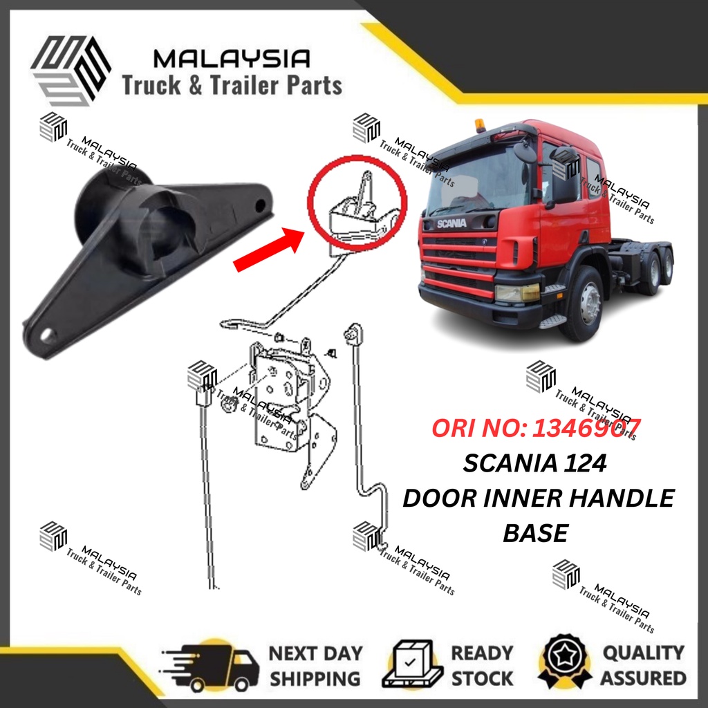 SCANIA 114 124 DOOR INNER HANDLE BASE (ORI NO:1346907) | Shopee Malaysia