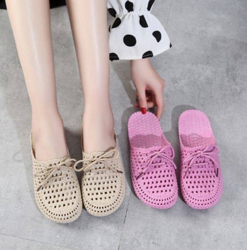 🚀Xtrastore🚀 888 - Ladies Beach Hollow Hole Shoes Indoor Bathroom Flat ...