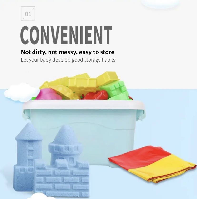 41pcs THE SAND Dynamic Eco Sand Castle Play Set Tools Play Diy Toy for ...