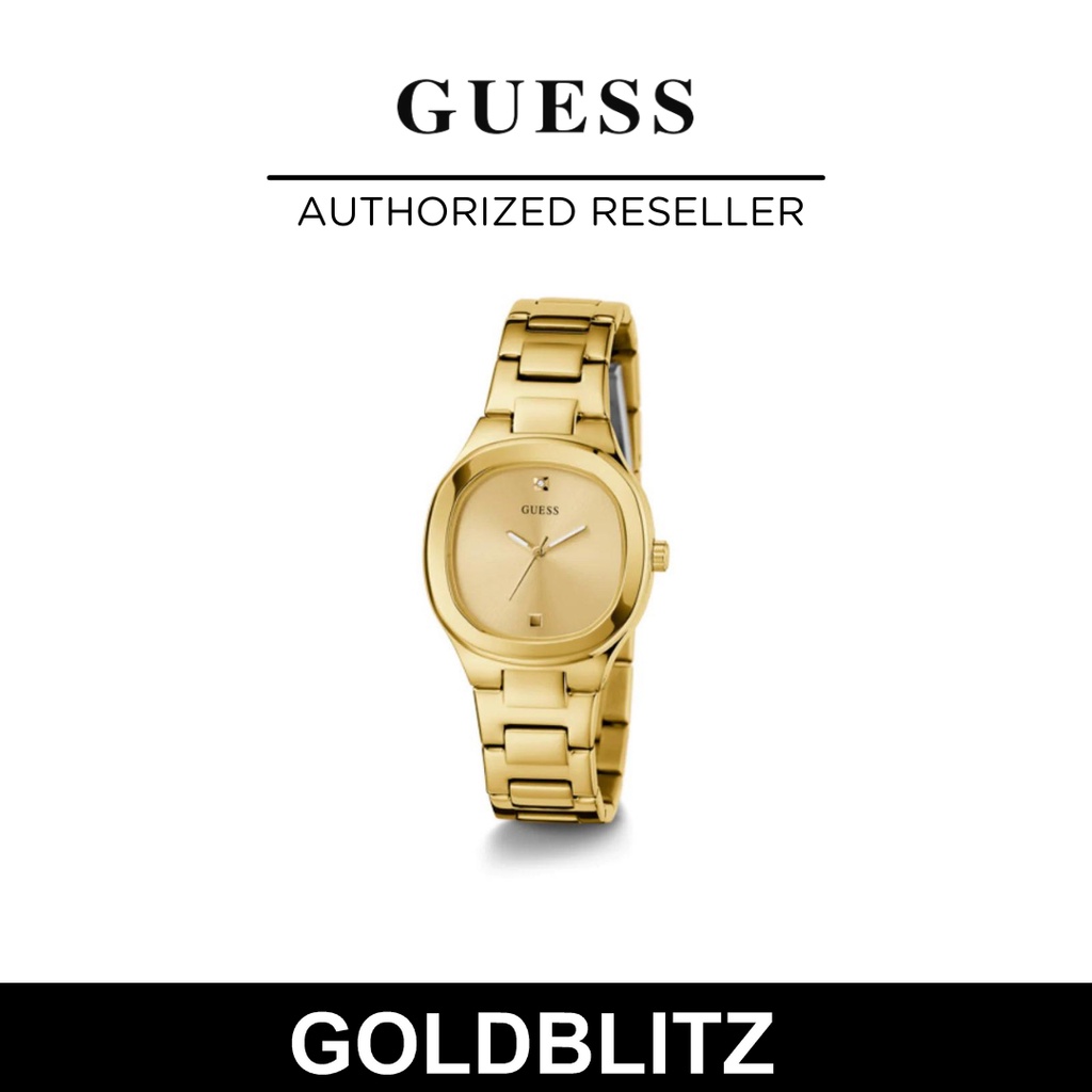 Guess GW0615L2 EVE Analog Stainless Steel Golden Watch | Shopee Malaysia