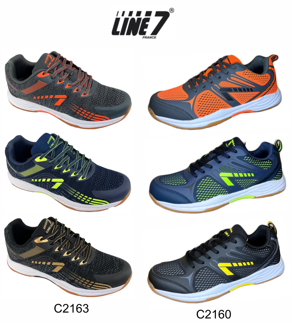 LINE-7 C2160/C2163 ORIGINAL Running Court Badminton Training Sport ...