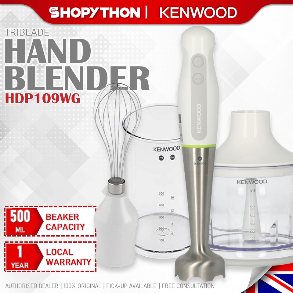 KENWOOD Triblade Metal HDP109WG (0.5L/600W) Stainless Steel Hand ...