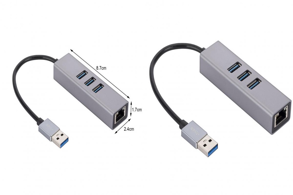 RGA Support Hot Swap Cable Hub Office Supplies USB30 Type-C to Rj45 ...