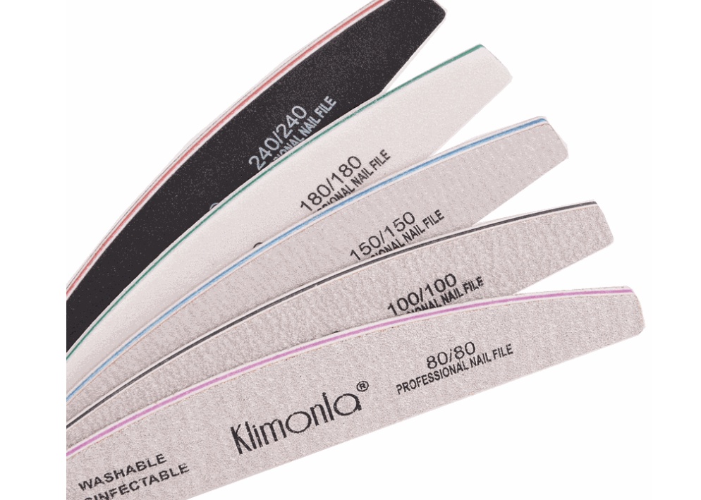 Nail Shaping Tools Half Moon Nail File, Buffing Sanding Strip, Nail ...