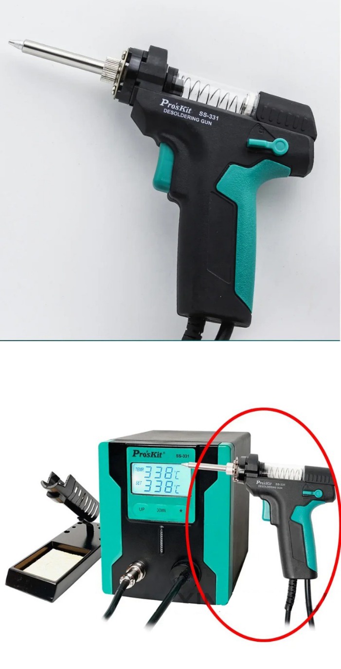 Pro'sKit SS-331H Absorb Gun Electric Desoldering Station Tin Gun ...