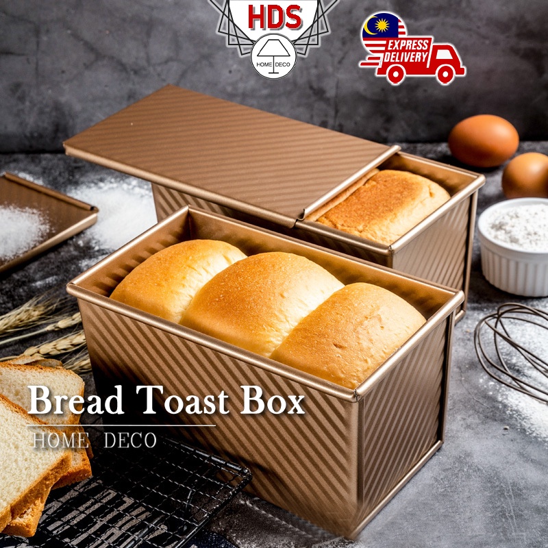 HDS Bread Mould Loaf 450g Pan Non-Stick Toast Box Non Stick Cake Mold ...