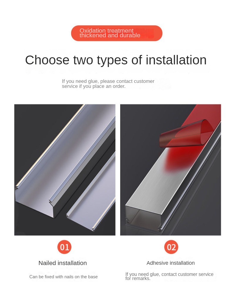 Aluminum Alloy Trunking Square Open-Mounted Trunking U-Shaped Wire ...