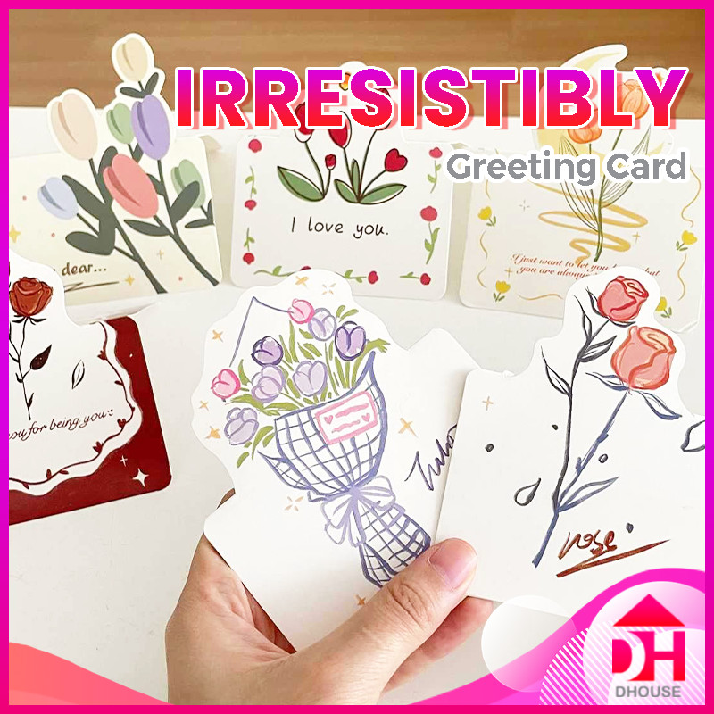 Flowers Greeting Message Card Thank You Good Luck Wedding Birthday ...