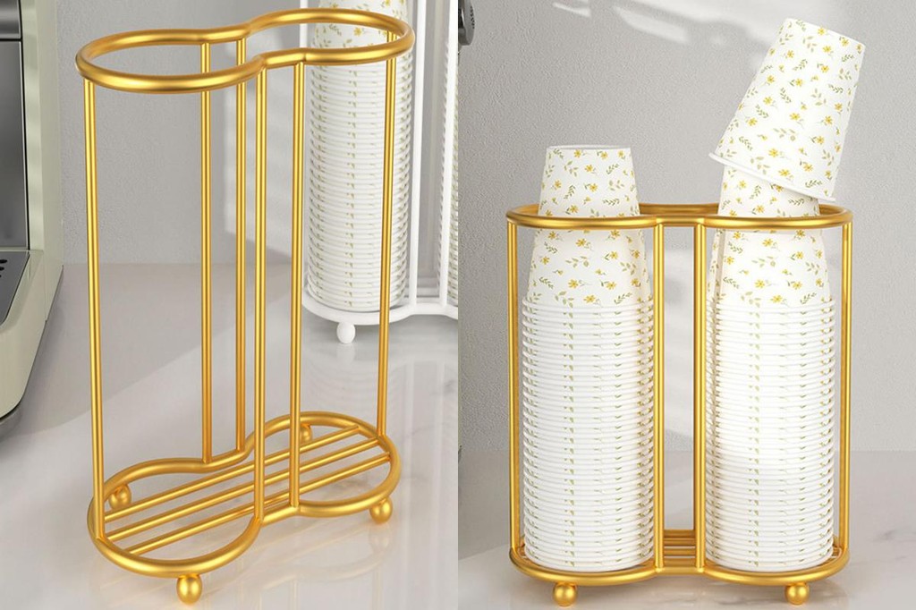 Sr Versatile Cup Storage Solution Stackable Beverage Rack 2 Compartment ...