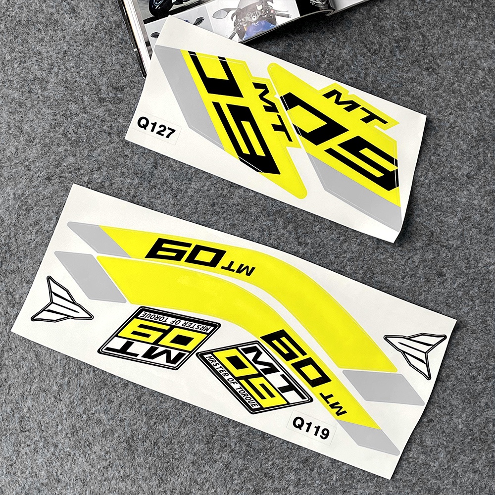 Motorcycle Sticker YAMAHA MT09 Fuel Tank Sticker Modified Protection ...