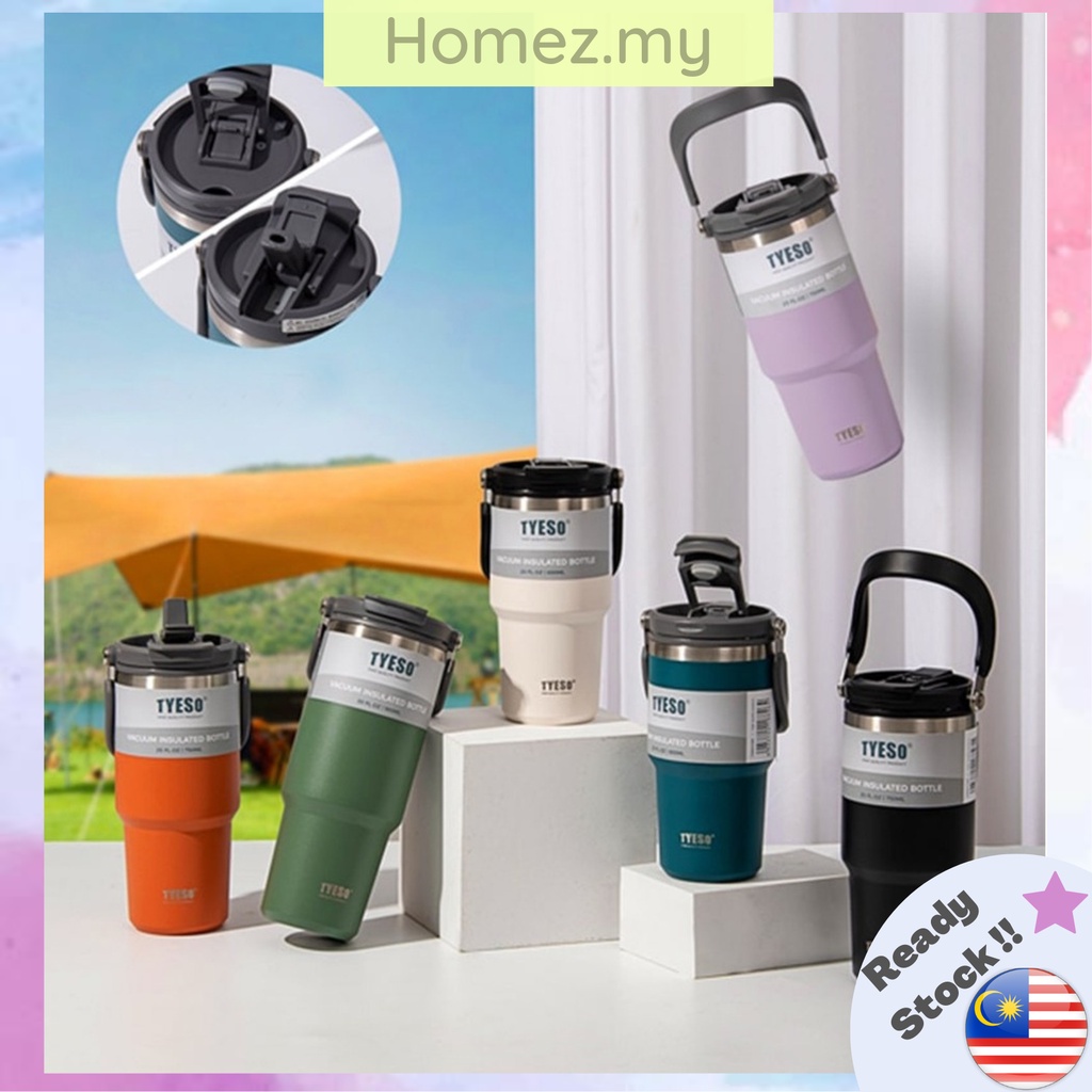 Homez 900ml Tyeso Tumbler With Handle 304 Stainless Steel Double ...