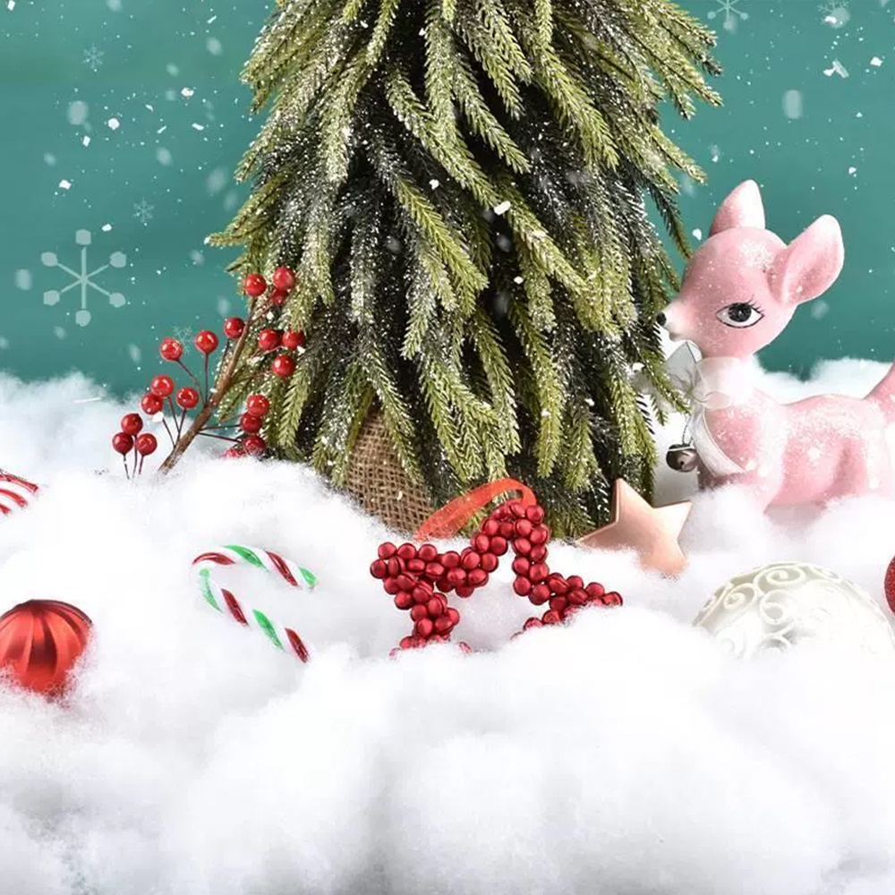 3 Sizes Xmas Fluffy Lightweight Fake Snow Outdoor Indoor Artificial ...