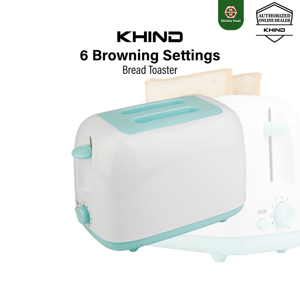 Khind Bread Toaster Pembakar Roti Midori Series BT808 Got Top Cover Lid ...