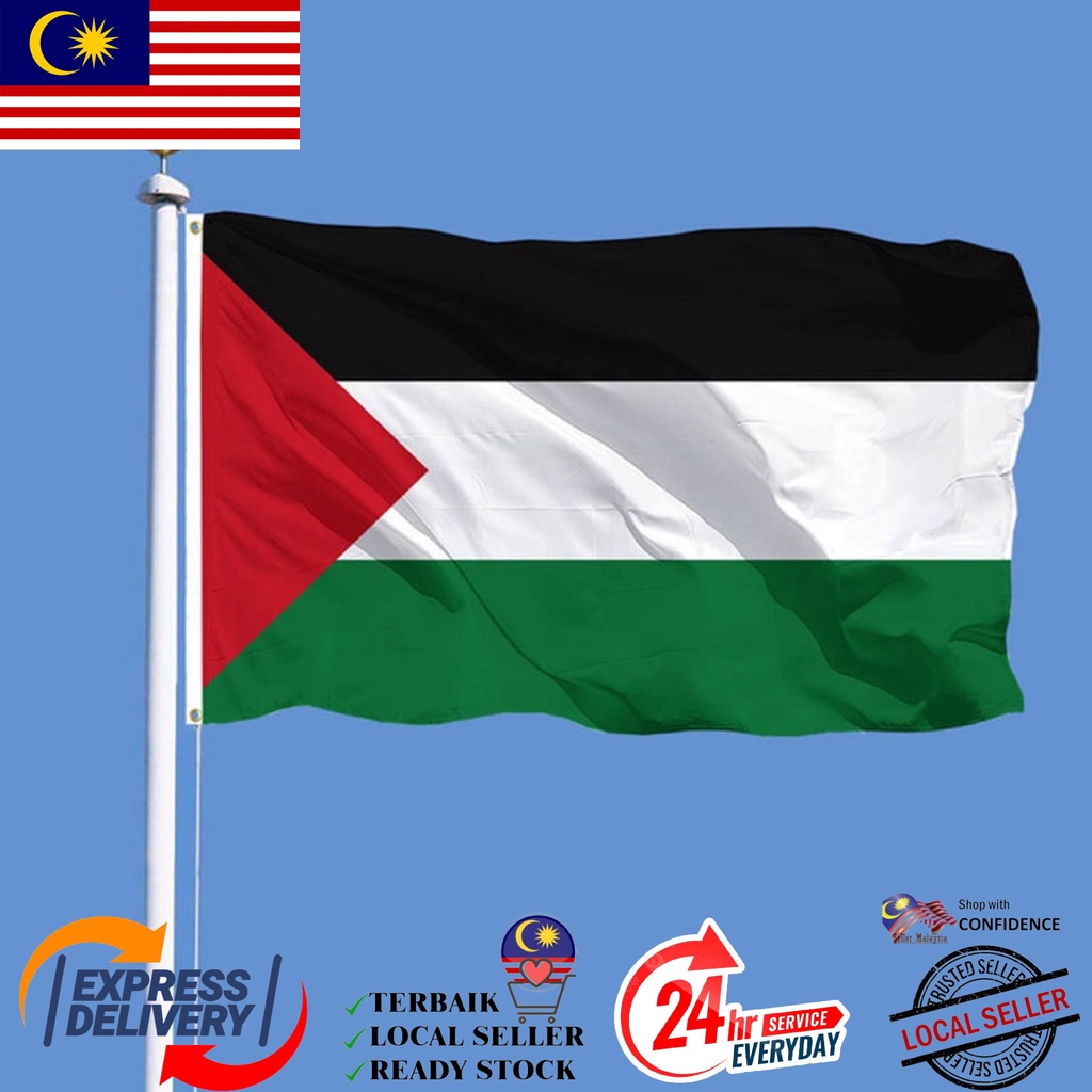 🇲🇾 READY STOCK BENDERA PALESTINE GAZA NATIONAL FLAG COUNTRY PELBAGAI ...