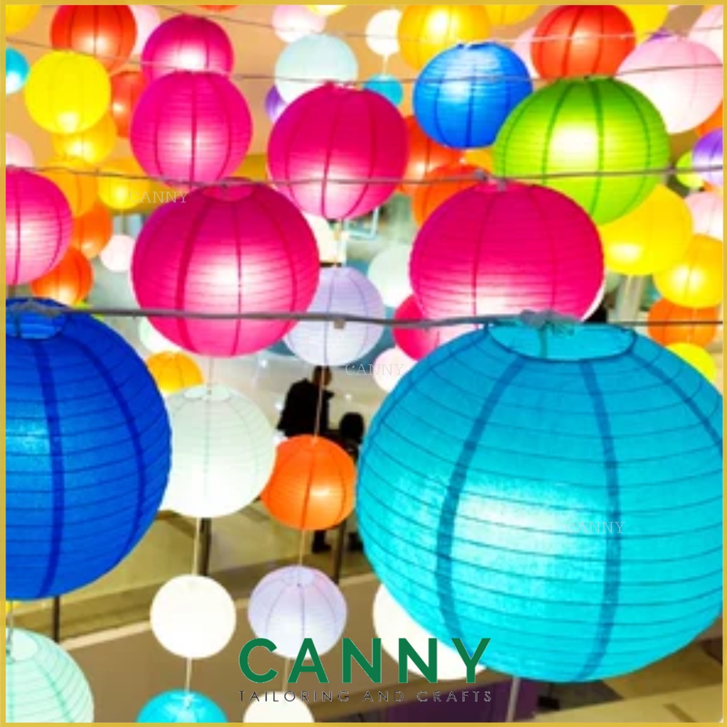1pcs TANGLUNG KERTAS/ DIY LANTERN / TANGLUNG HIASAN SIZE 25cm / 30cm ...