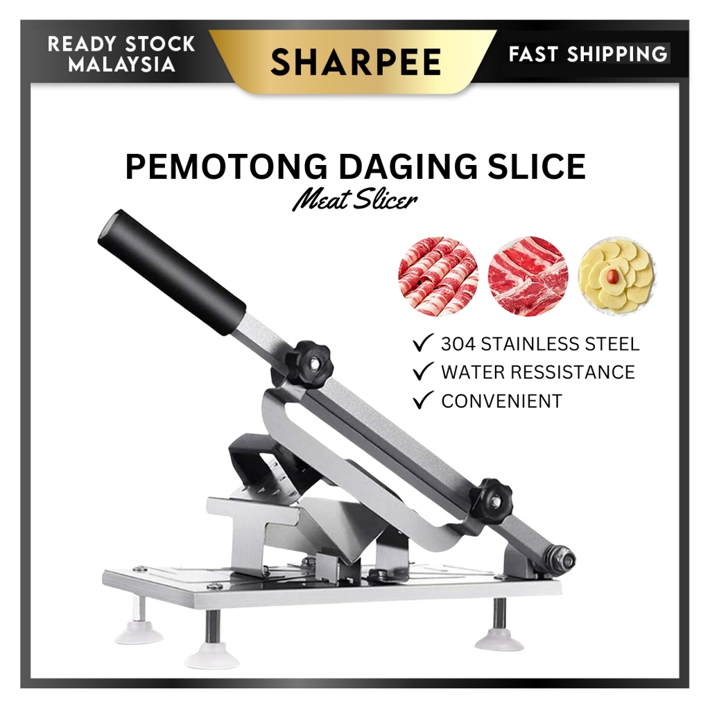 Stainless Steel Meat Slicer Manual Adjustable Frozen Meat High Quality ...