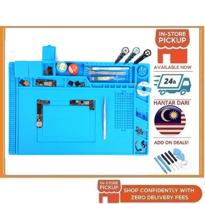 Sunshine Magnetic Heat Insulation Silicone BGA Soldering SolderPad Repair Mat Mobile Phone Mat ...