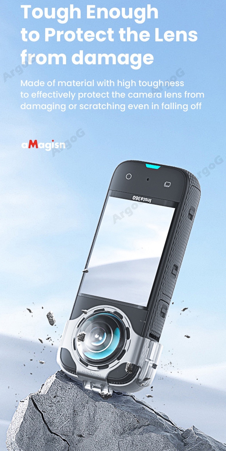 aMagisn Anti-Fog Lens Guards For Insta360 X3 with Silicone Case and ...