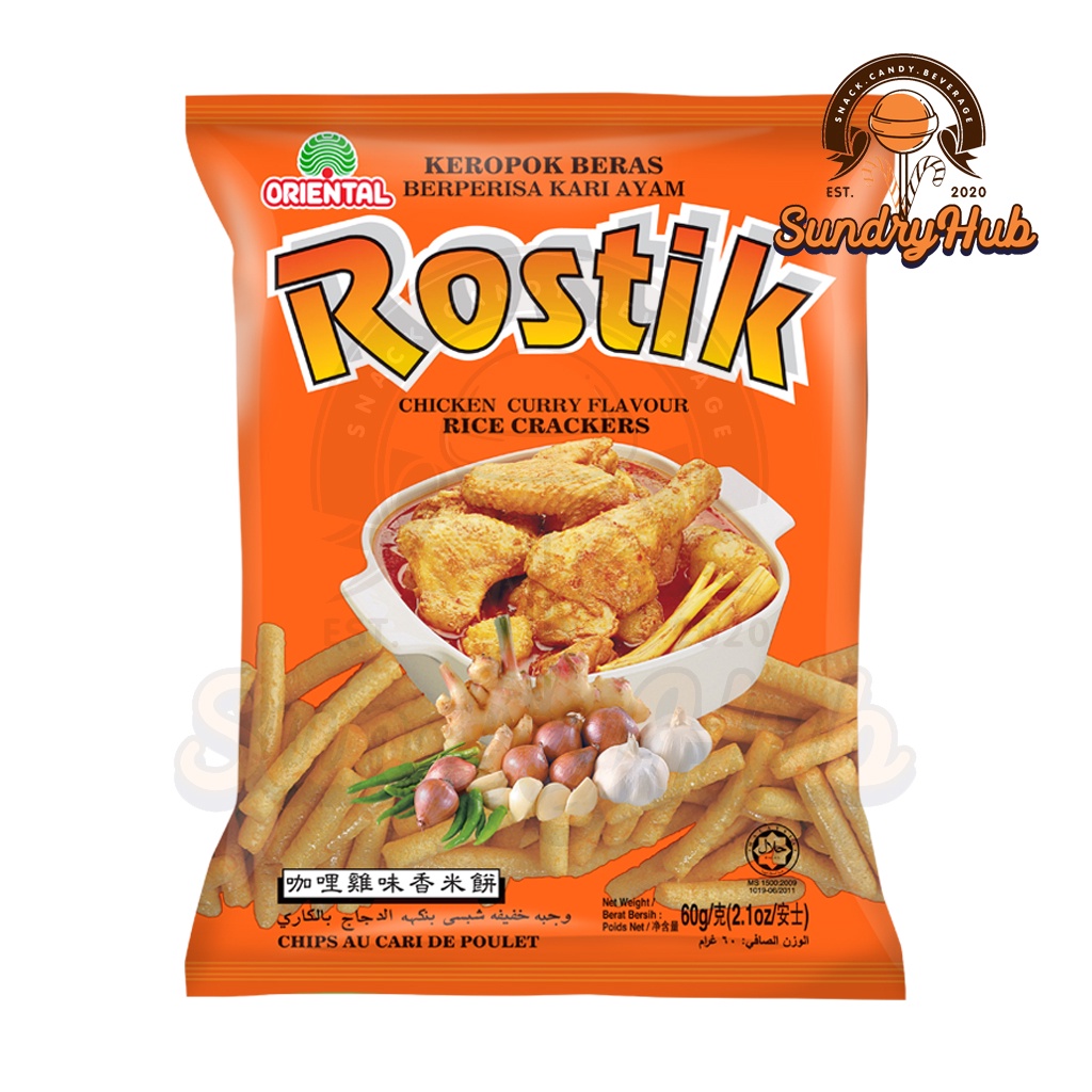 Oriental Snack Rostik Curry 60g | Shopee Malaysia