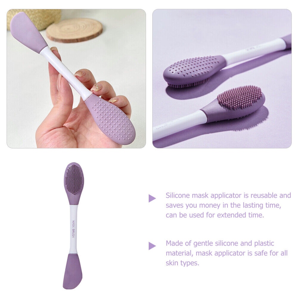 2 In 1 Silicone Facial Cleansing & Mask Brush Tool Scrub Pore Blackhead ...