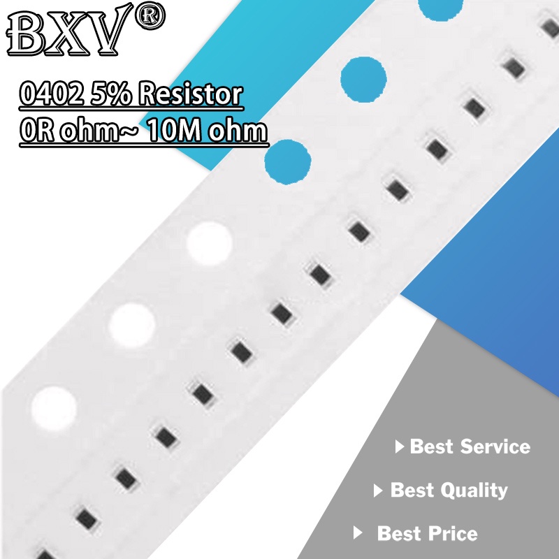 100PCS 0402 5% SMD Resistor 1.1K ~ 100K 1/16W 1.2K 2K 3K 4.7K 5.1K 10K ...
