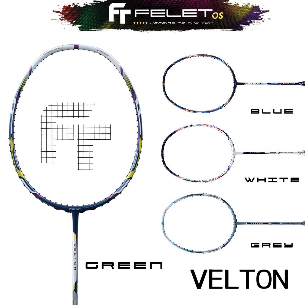 FELET VELTON NEW Badminton Racket 3U 4U Max Tension 31lbs | Shopee Malaysia