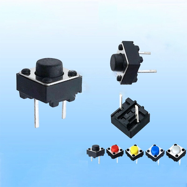 Push Button 2 pin (Black, Red, White, Yellow, Blue) | Shopee Malaysia
