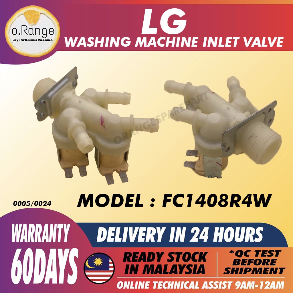 FC1408R4W LG Washing Machine Water Inlet Valve / INLET COIL / COIL ...
