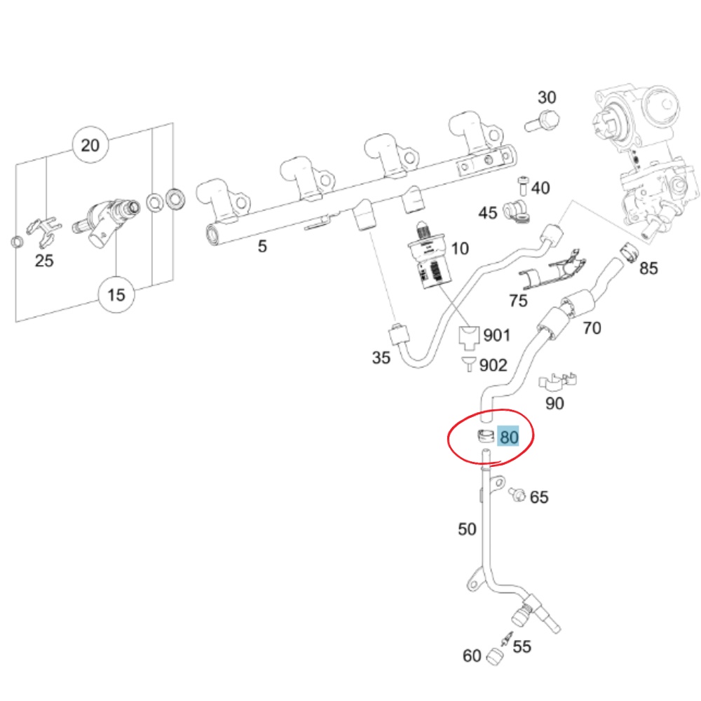 Original Mercedes Benz 13-14.5MM HOSE CLIP , ALL 0069971890 | Shopee ...