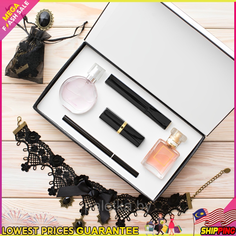5 In 1 Gift Set-Makeup Perfume Set Box In Mascara & Lipstick & Eyeliner ...
