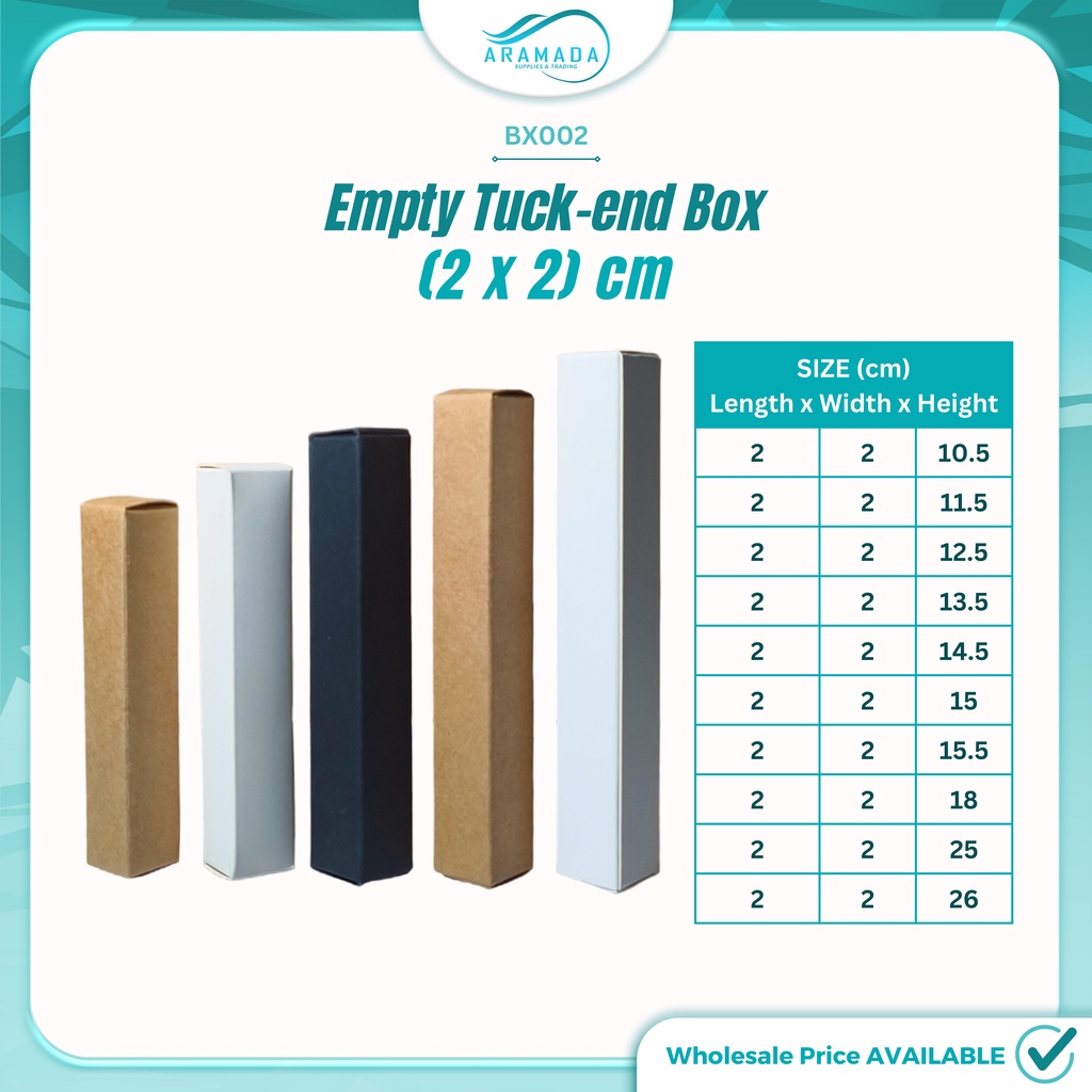 ARAMADA BX002🔥Empty Box (2x2 cm) x [10.5/11.5/12.5/13.5/14.5/15/15.5/18 ...