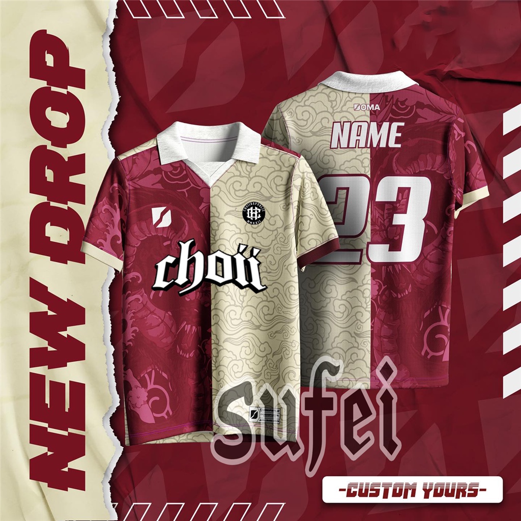 【Free customized name & number & logo】2024 Choii Baju Tshirt Lelaki ...