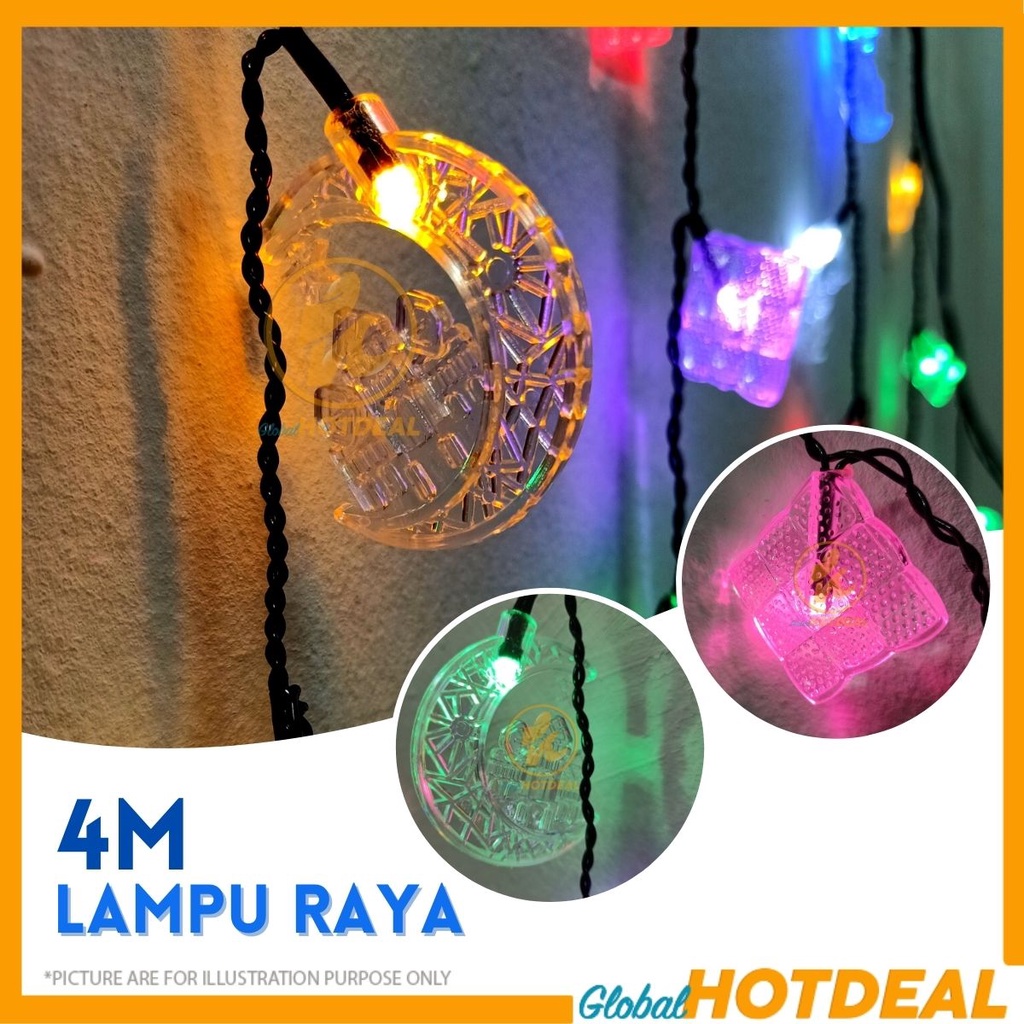 ICECLE Lampu Hari Raya Viral Ramadan Light Lampu Bulan Bintang Lampu ...
