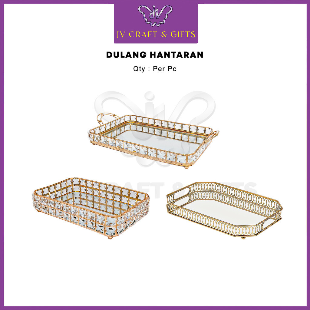 Crystal Serving Tray Dulang Hiasan Manisan Kuih Raya Buah Breakfast ...