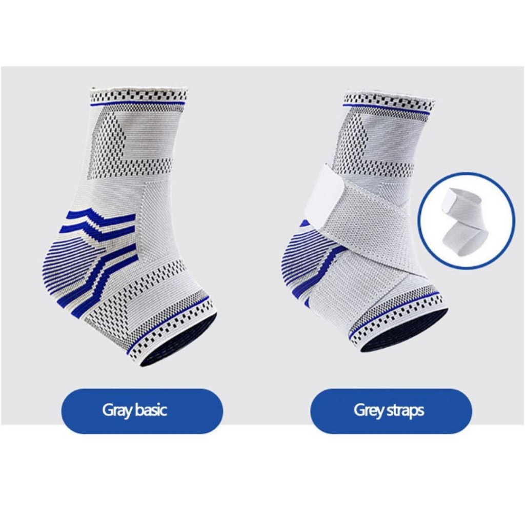 Ankle Guard Support Brace Compression Adjustable Strap Elastic Tendon ...