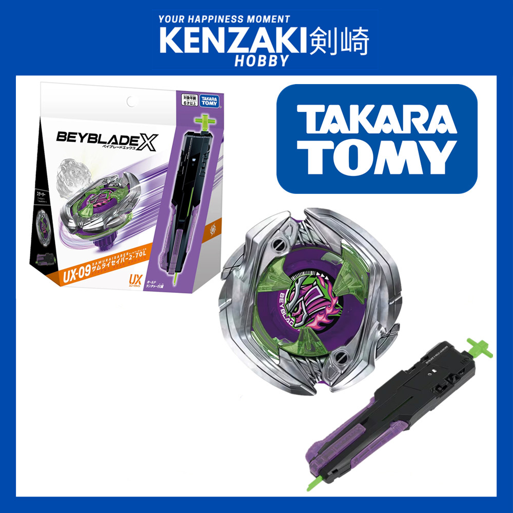 TAKARA TOMY ORIGINAL BEYBLADE UX-09 STARTER SAMURAI SABER 2-70L SAMURAISABER | Shopee Malaysia